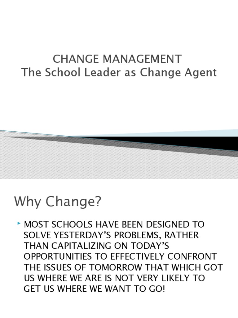 Change Management for School Leaders | PDF | Consensus Decision Making ...