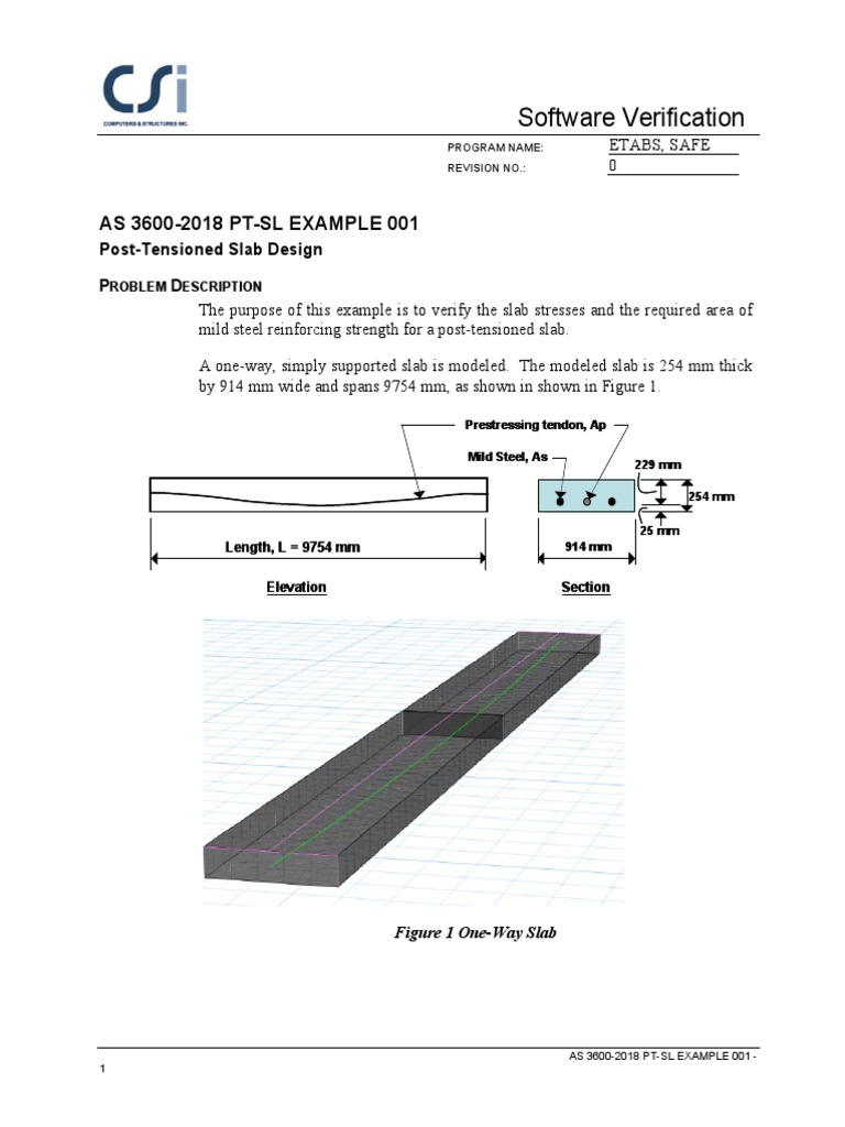 PT slab design verification | PDF | Prestressed Concrete | Mechanics