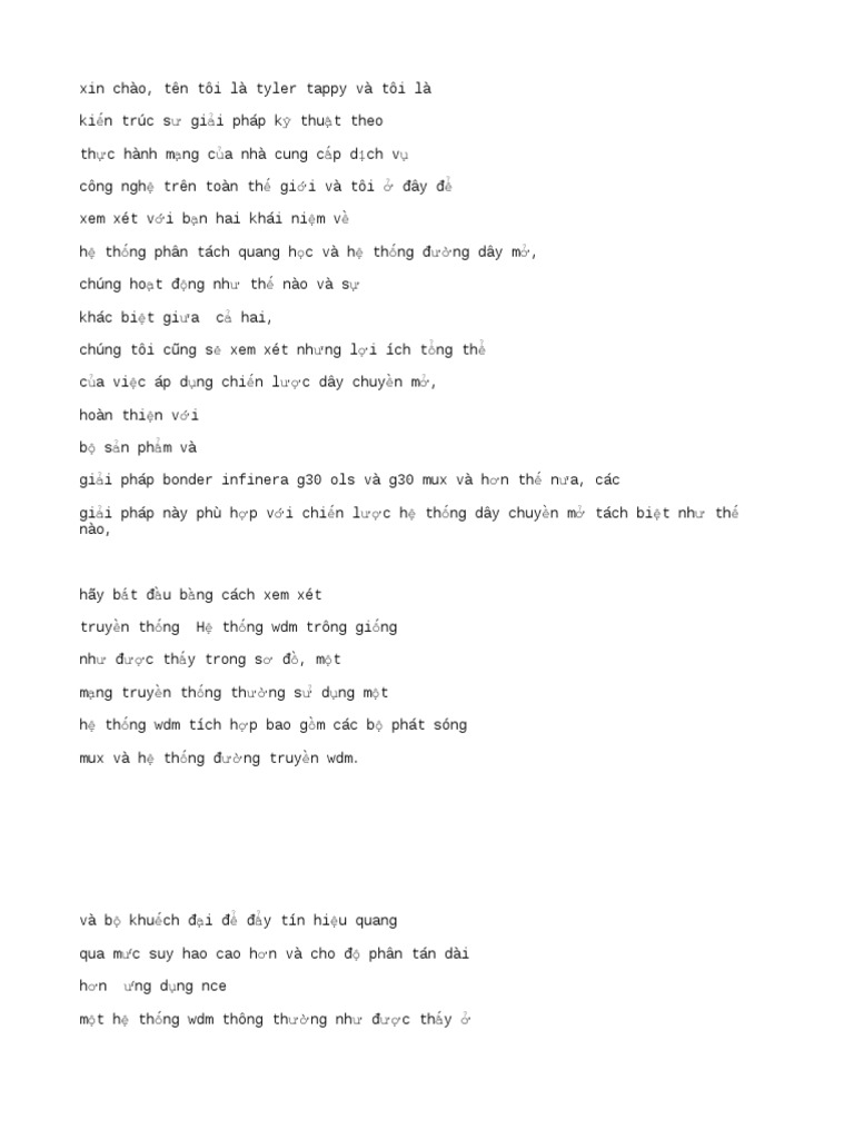 (Vietnamese) Introduction To Infinera G30 Optical Line System and G30 ...