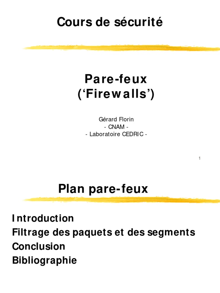 0170 Pare Feux Firewalls | PDF | Pare-feu (informatique) | Âge de l'information