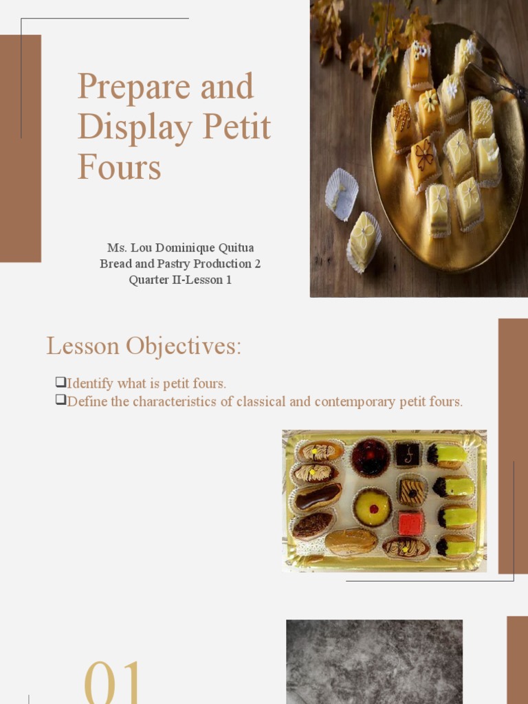 (Qii-L1) Bpp2-Prepare & Display Petit Fours | PDF | Baking | Carbohydrates