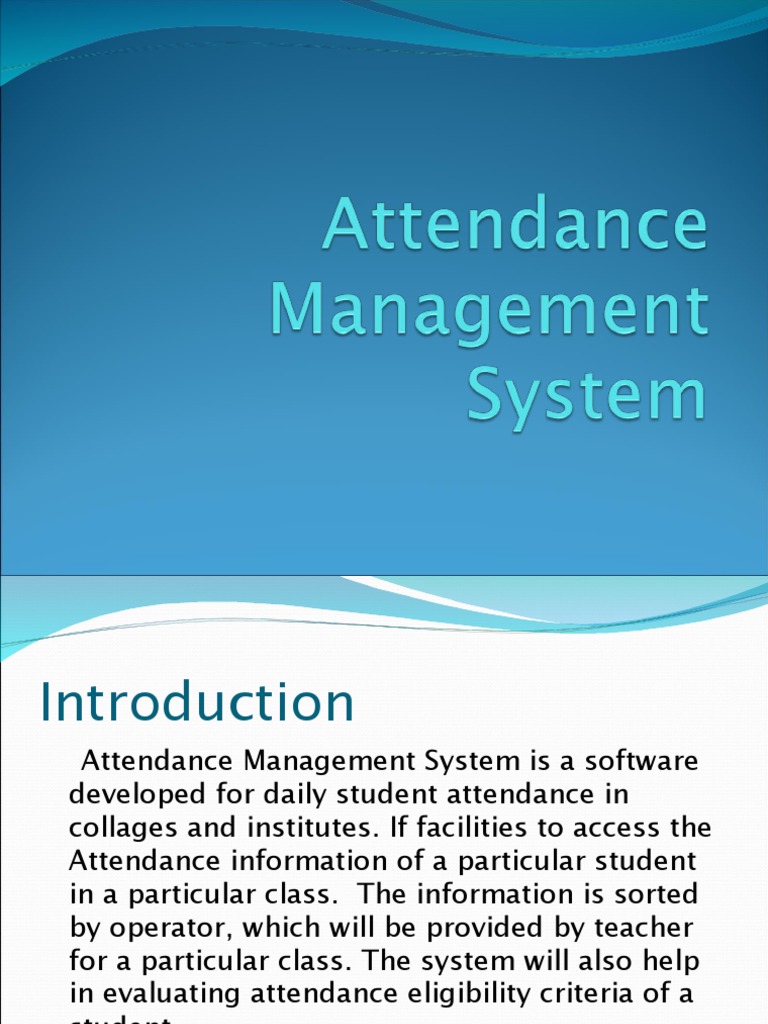 Attendance Management System