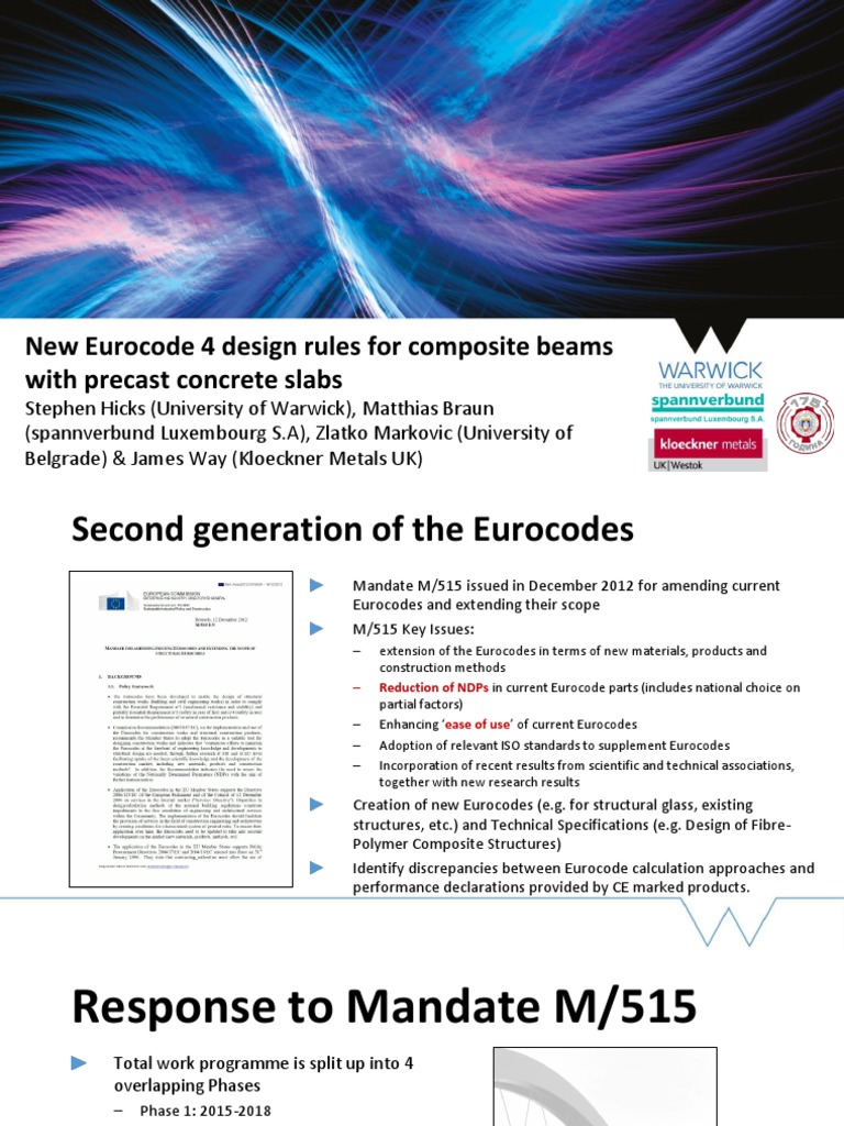 New EC4 Rules For Precast | PDF | Concrete | Beam (Structure)