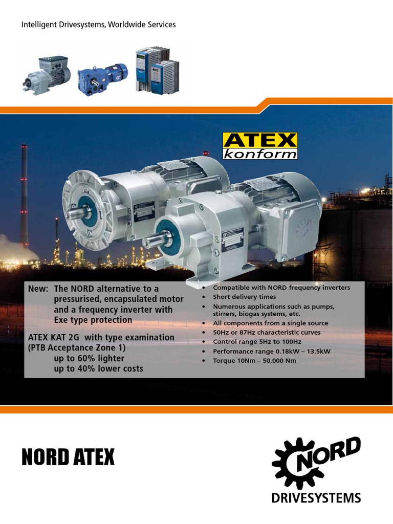 Nord Atex: Intelligent Drivesystems, Worldwide Services | PDF | Power ...