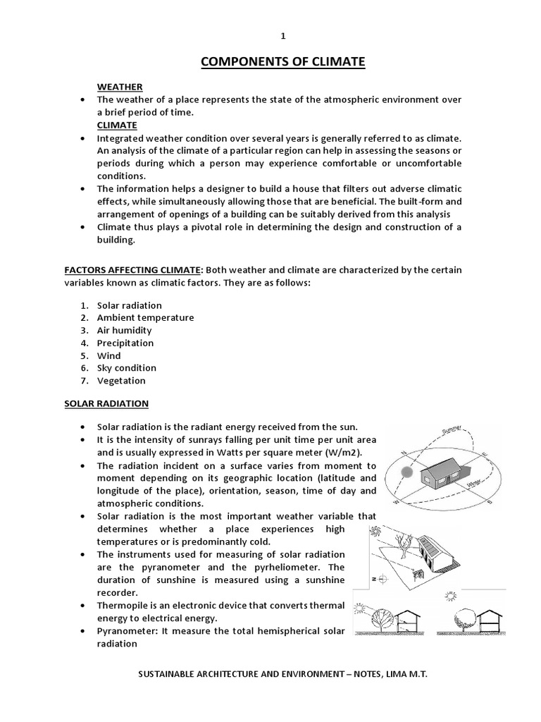 9.climate Components | PDF | Humidity | Atmosphere Of Earth