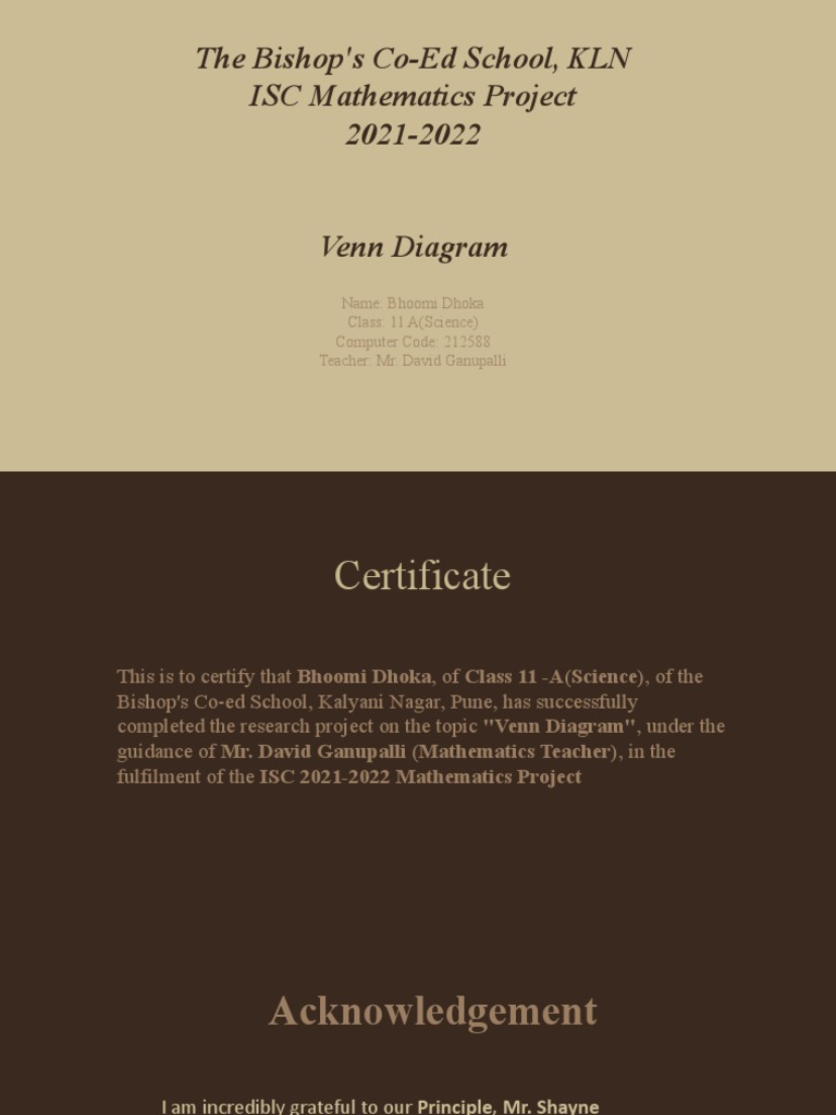 Isc Mathematics Project | PDF | Science | Cognition