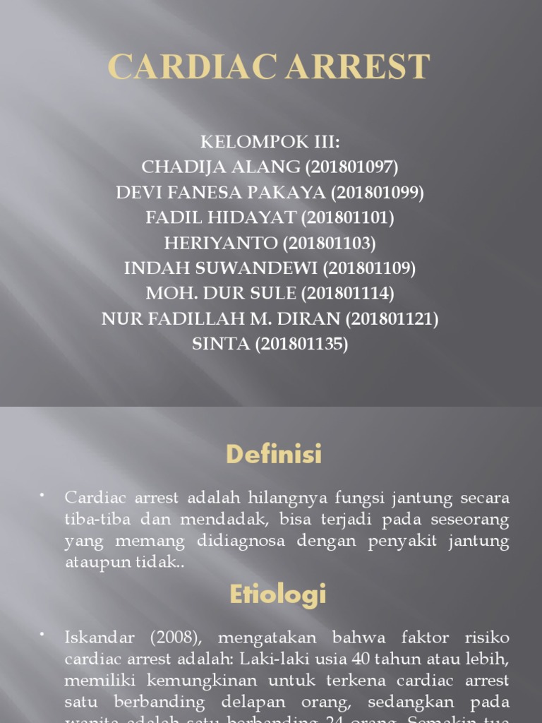 Cardiac Arrest | PDF | Pengembangan Diri