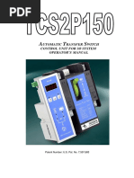 TSC 7320 Transfer Switch Manual | PDF | Switch | Electrical Wiring