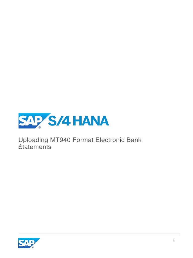 MT940 Steps + Format View | Download Free PDF | Banking | Software