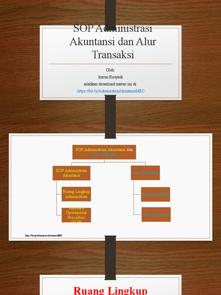 Sop Administrasi Transaksi Dan Alur Transaksi Pdf