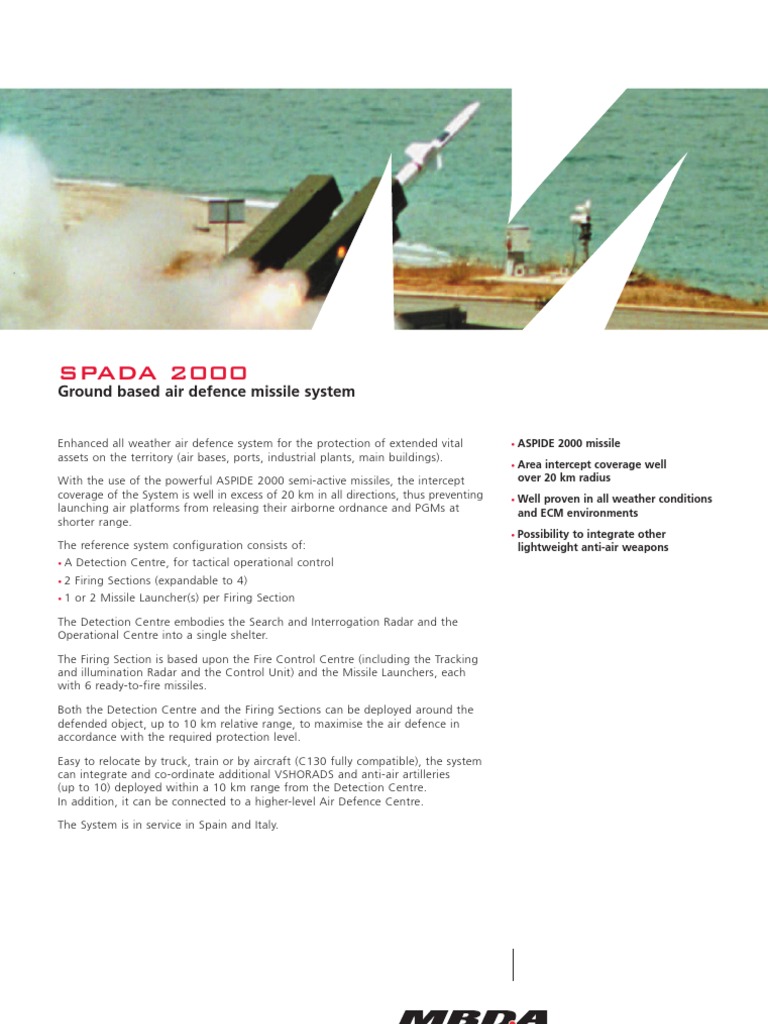 pdf07 Spada2000 | PDF | Anti Aircraft Warfare | Missile