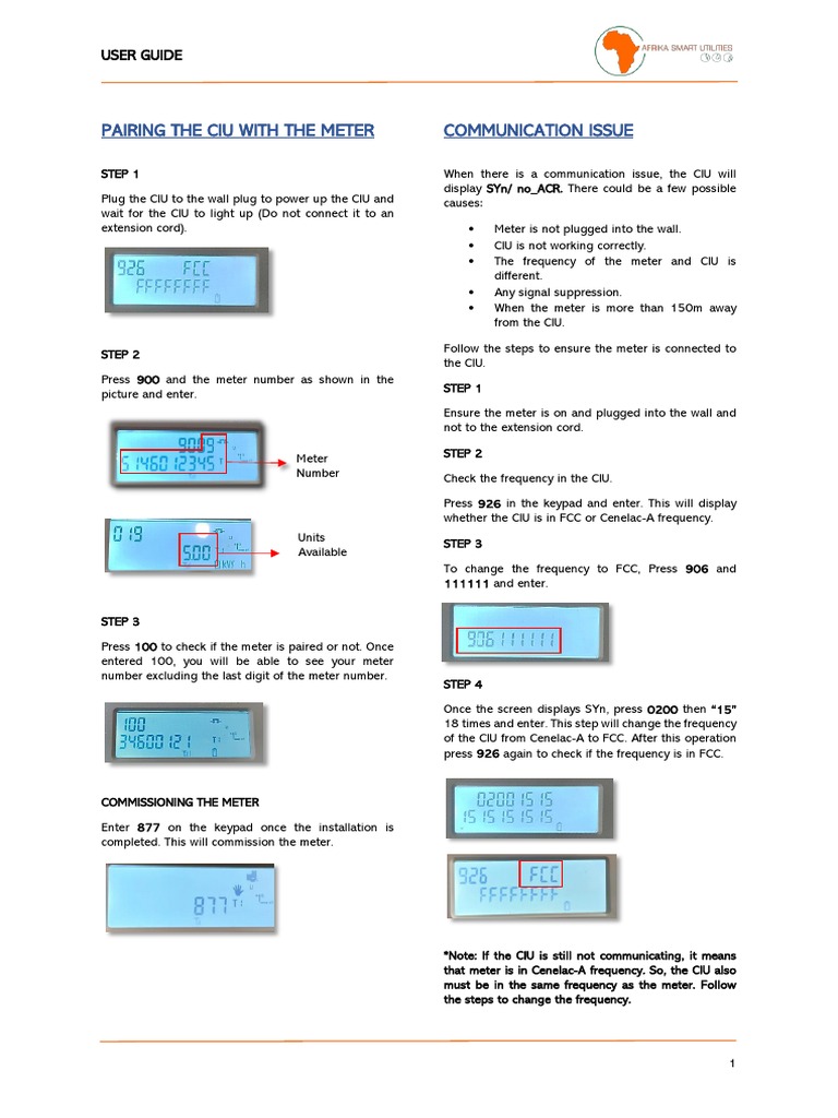 User Guide Linyang CIU (FG Elec Meter) | PDF | Electronics | Computing