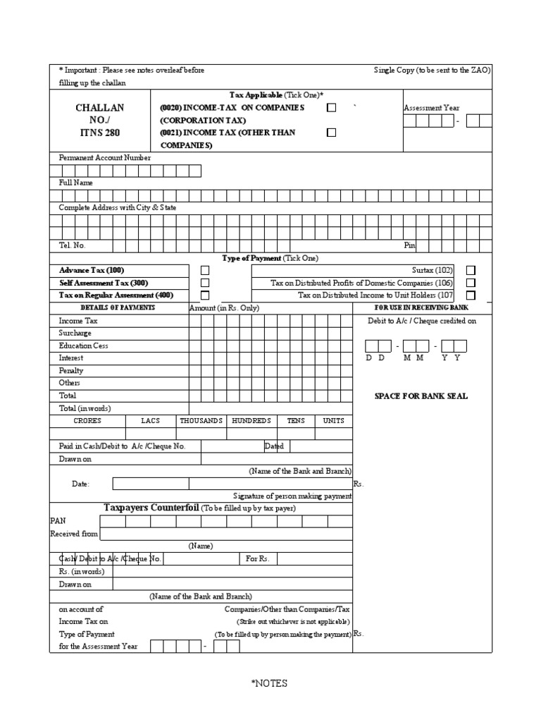 Challan 280 | PDF | Business