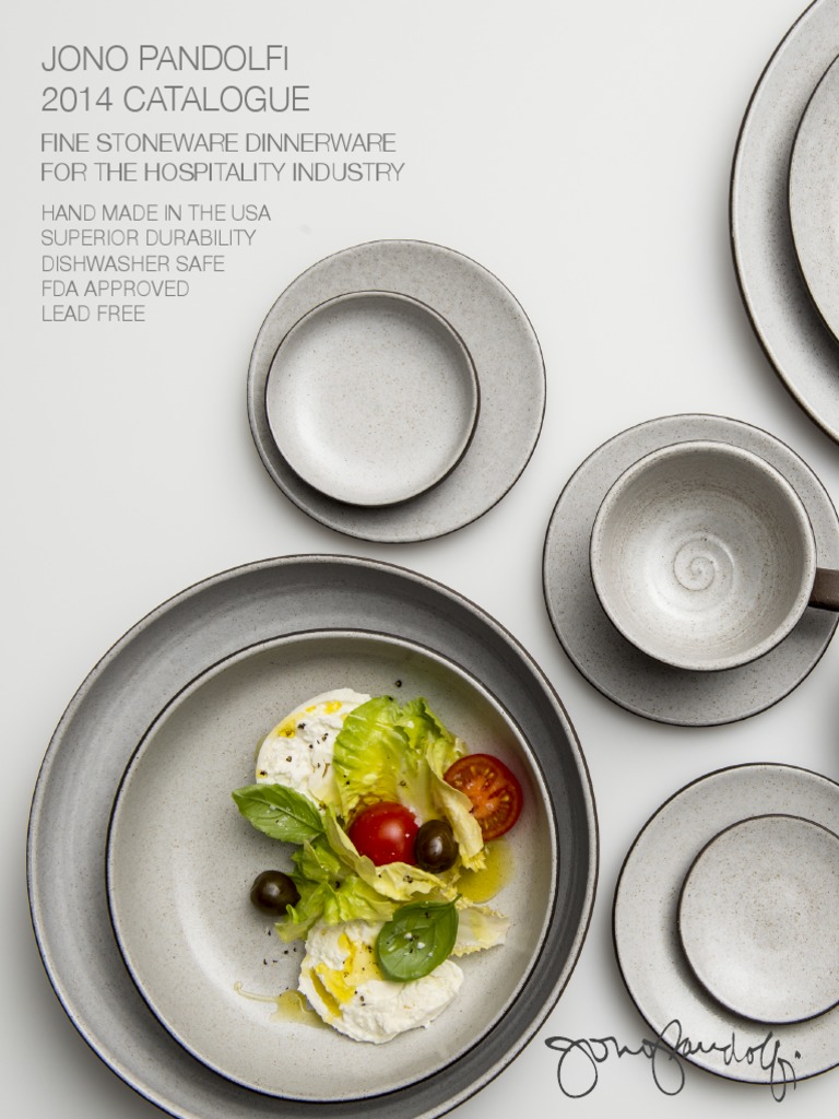 Jono Pandolfi 2014 Catalogue: Fine Stoneware Dinnerware For The ...