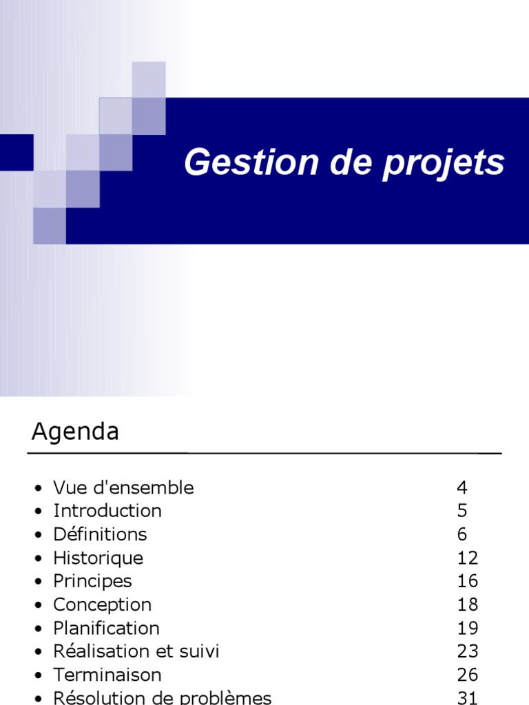 Projet Cours | PDF | Gestion de projet | Planification
