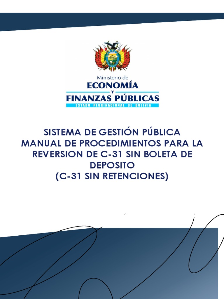 24 Manual Procedimiento Reversion C-31 Sin Retenciones | PDF | Devengo