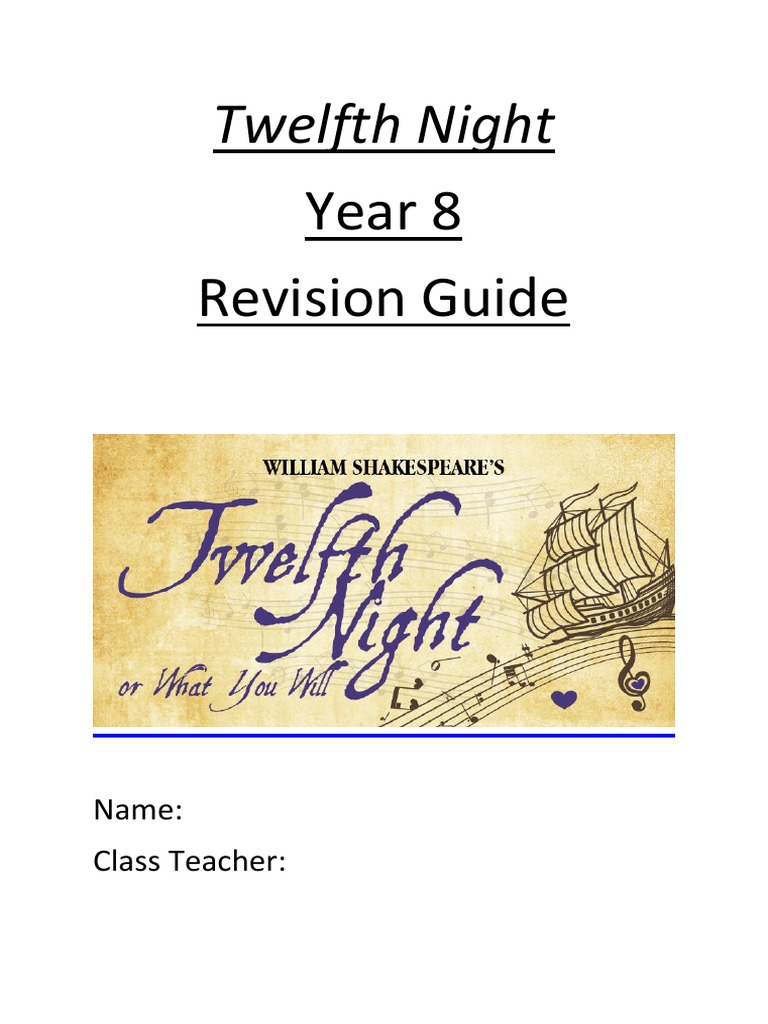 Twelfth Night Revision Guide | PDF | Twelfth Night