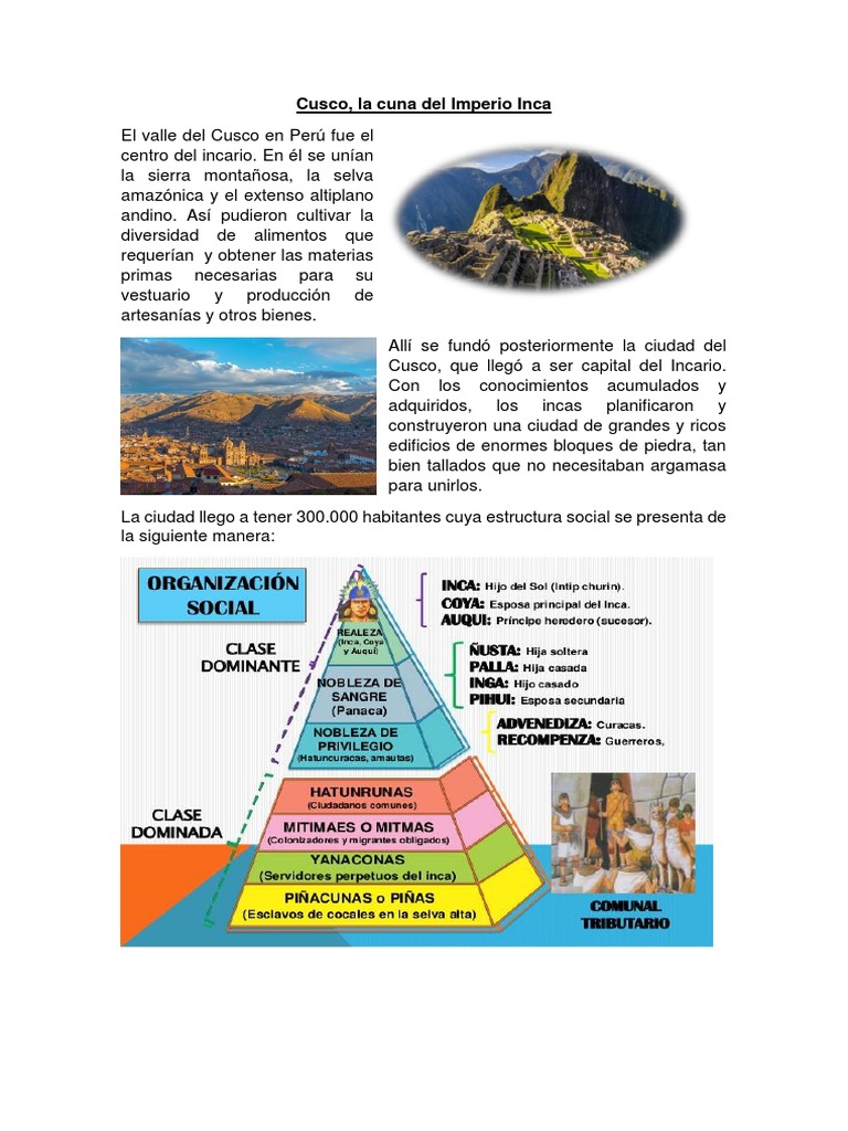 Cusco Cuna Del Imperio Inca | PDF