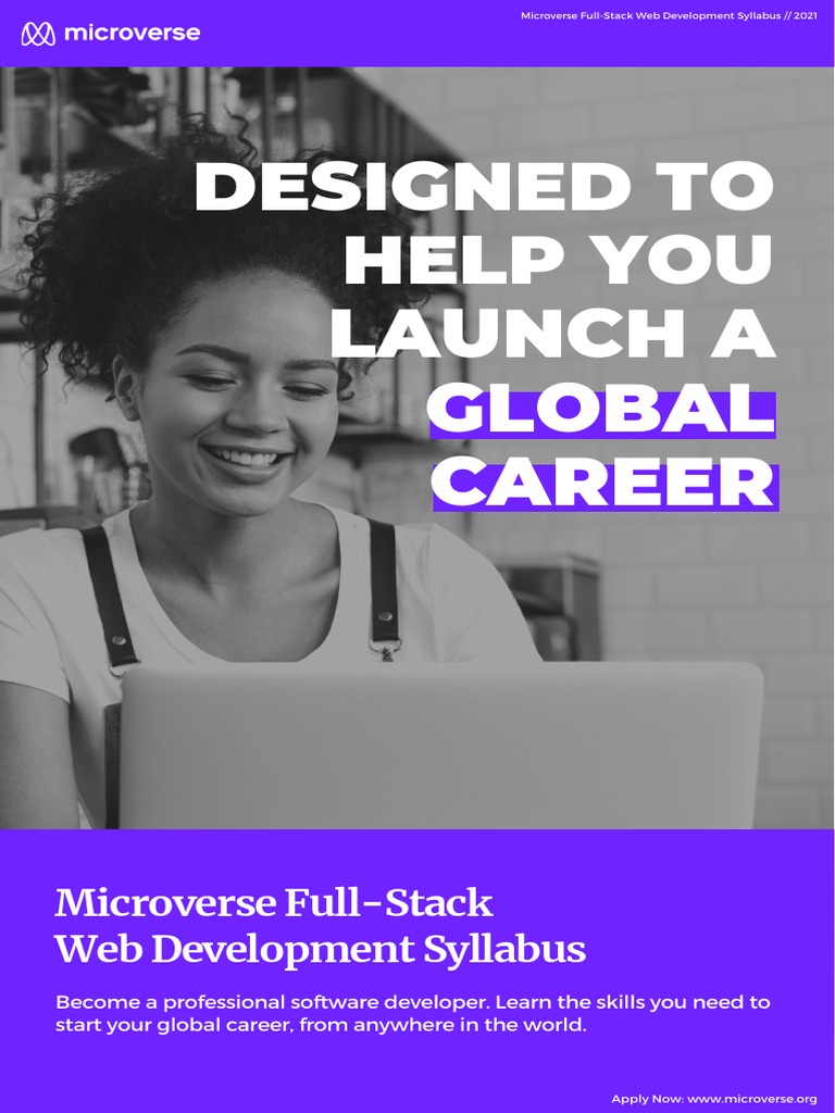 Designed To Help You Launch A Global Career: Microverse Full-Stack Web Development Syllabus ...