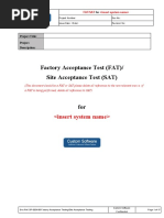 FAT Checklist | PDF | Calibration | Verification And Validation
