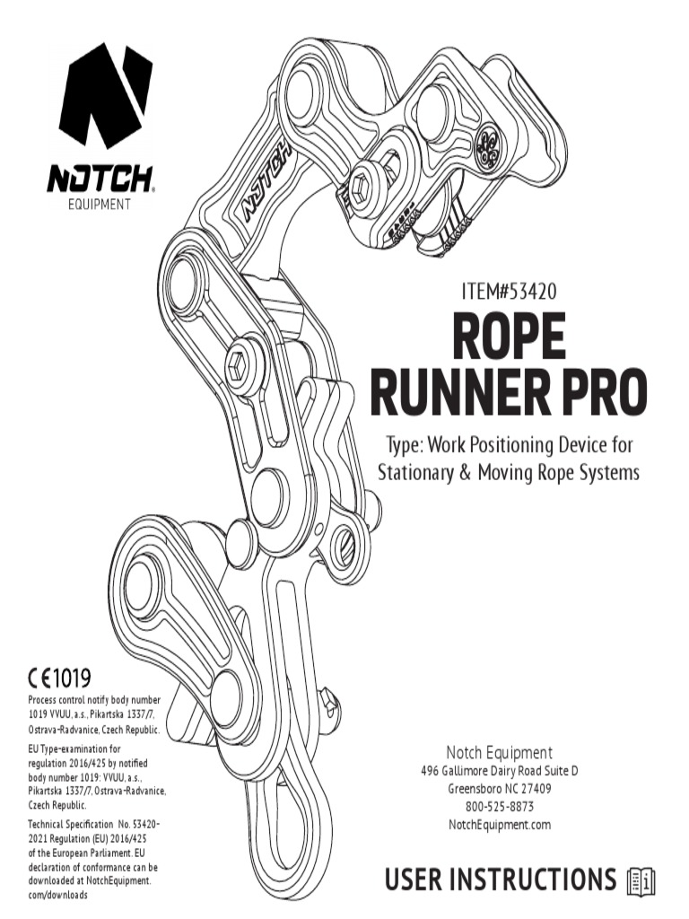 RRP User Manual Multi Language | PDF | Rope | Friction