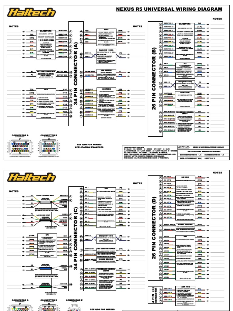 Nexus R5 Wiring Diagram V1.0 | PDF | Ignition System | Electrical Wiring