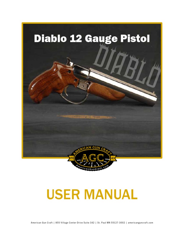 Diablo User Manual V2screen | PDF | Gun Barrel | Firearms