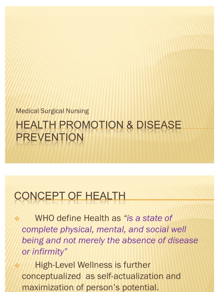 Health Promotion & Disease Prevention | PDF | Stress (Biology) | Eating