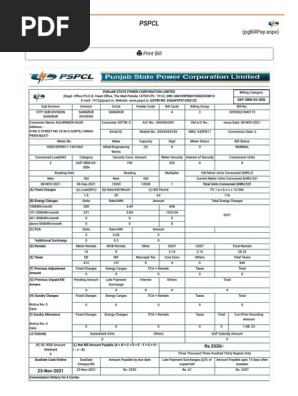 Pspcl bill view store