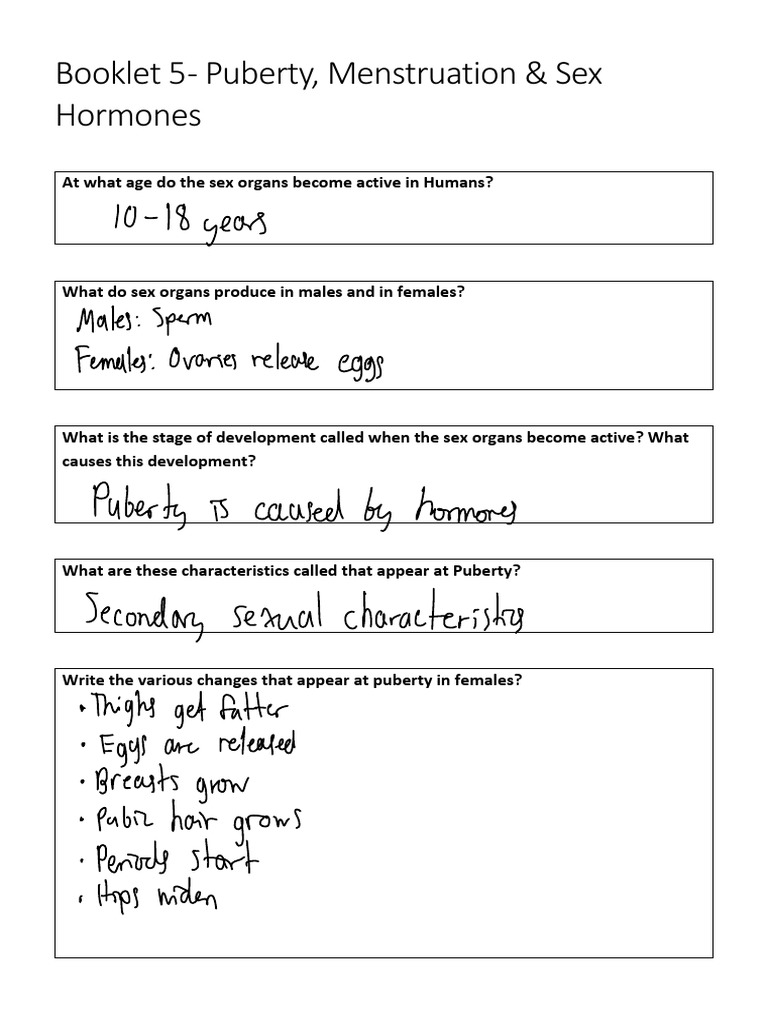 Puberty And Menstrual Cycle Pdf Menstrual Cycle Luteinizing Hormone