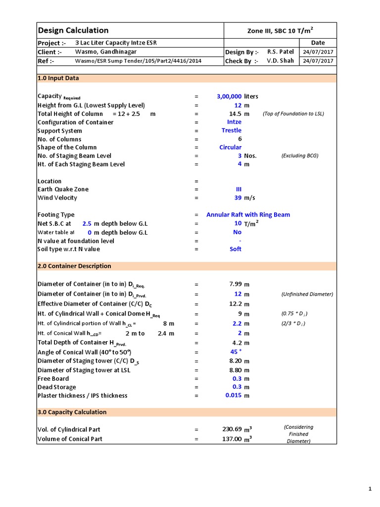 Design Calculation | PDF | Beam (Structure) | Building Engineering