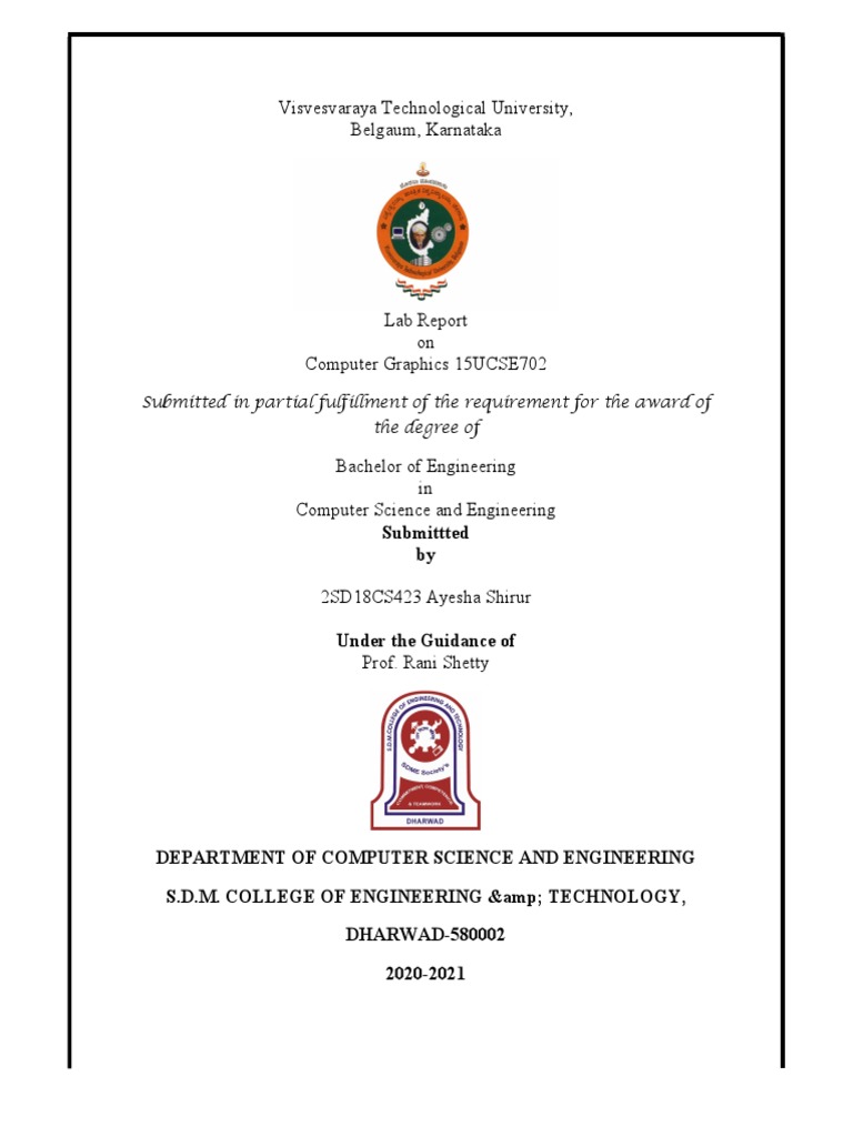 Cg Lab Report Pdf Callback Computer Programming Computing 
