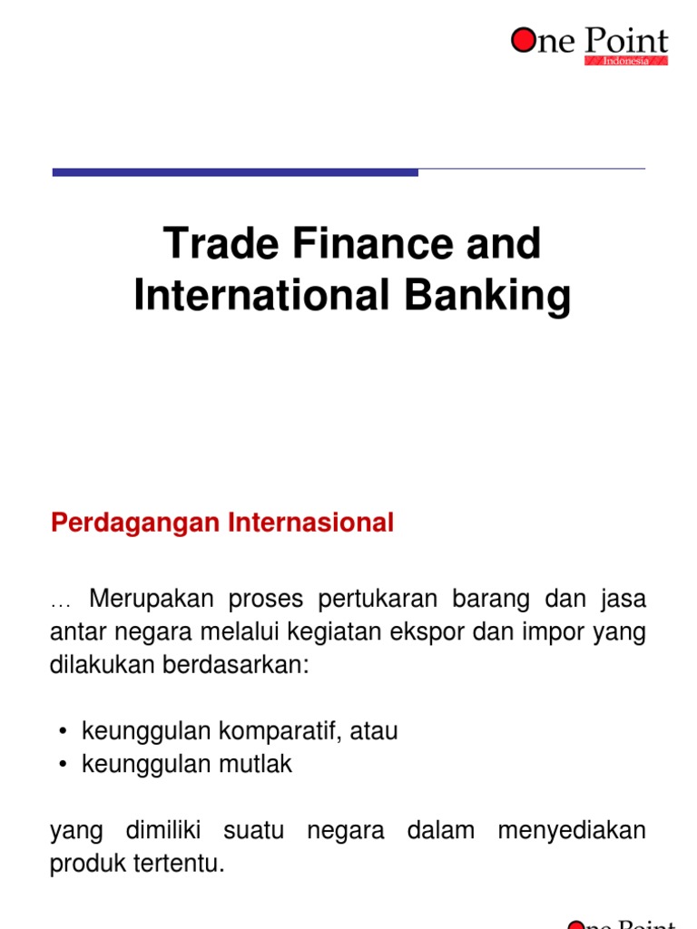 Materi BLW Trade Finance Rev | PDF