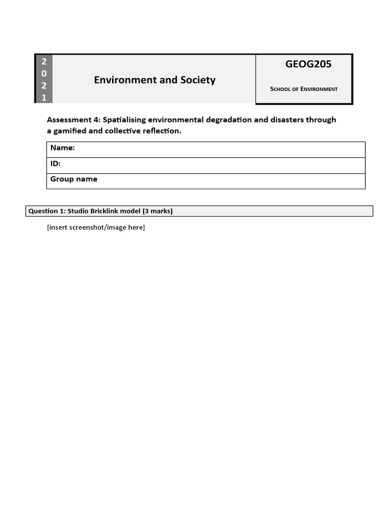 Environment and Society GEOG205 | PDF | Environmental Degradation | Hazards