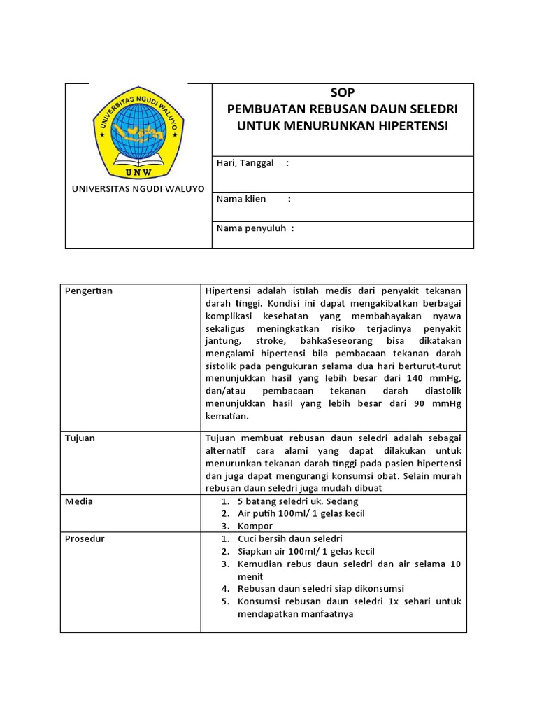 Sop Rebusan Daun Seledri | PDF