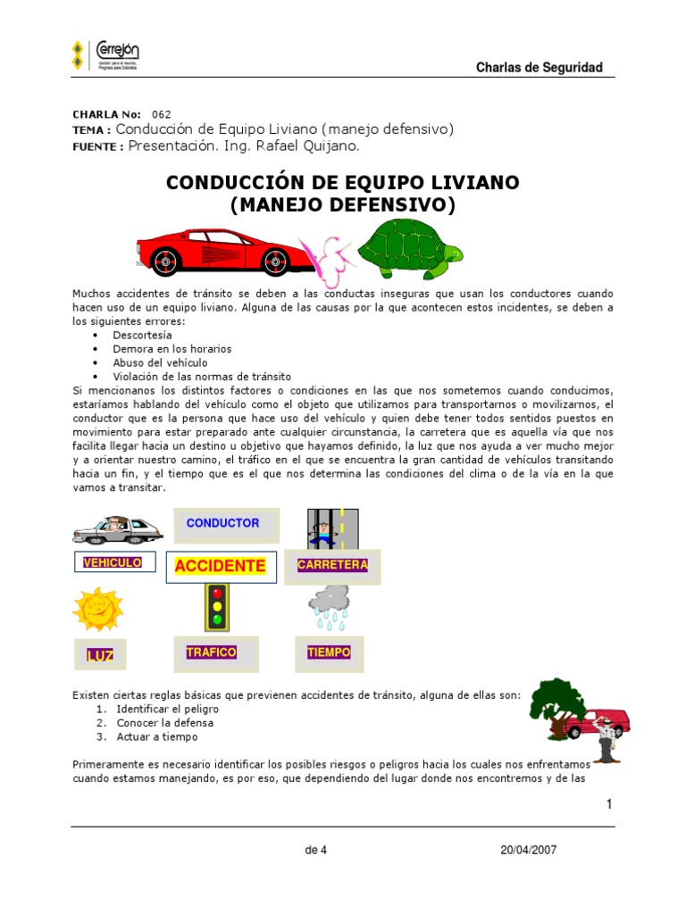 Defensive Driving Techniques and Traffic Safety Rules | PDF | Accidente ...