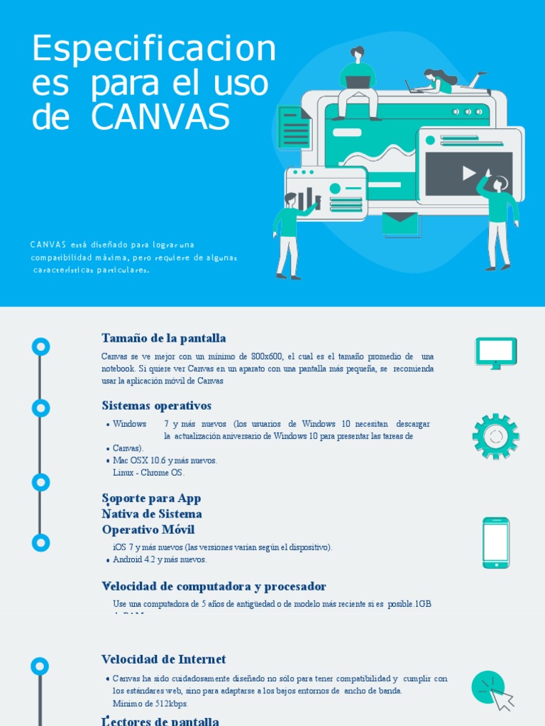 Requerimientos y Especificaciones para El Uso de CANVAS | PDF