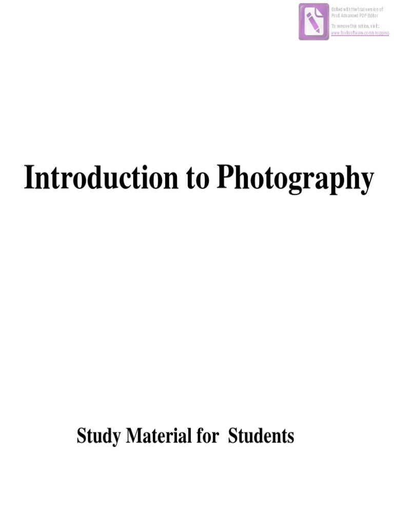 Introduction to Photography Basics | PDF | Camera | Imaging