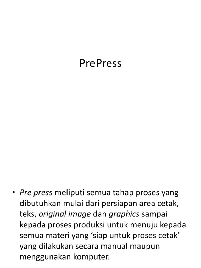 Prepress | PDF