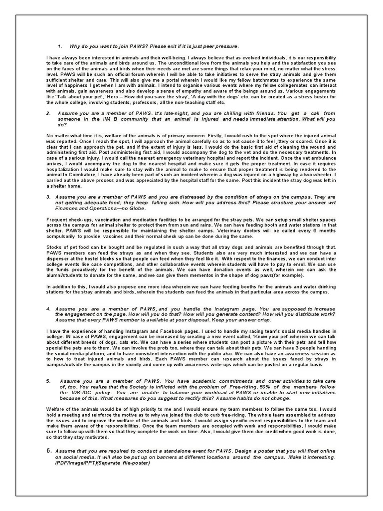 Paws | PDF | Pet | First Aid