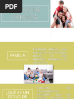 Triptico de Estilos de Crianza | PDF | Sicología | Conceptos psicologicos