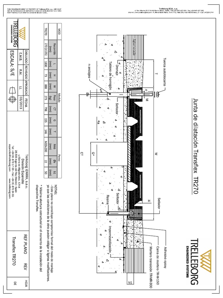 Plano PDF Transflex TR 270 Transflex TR 270 | PDF