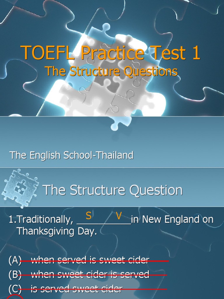 TOEFL Practice Test 1 | PDF