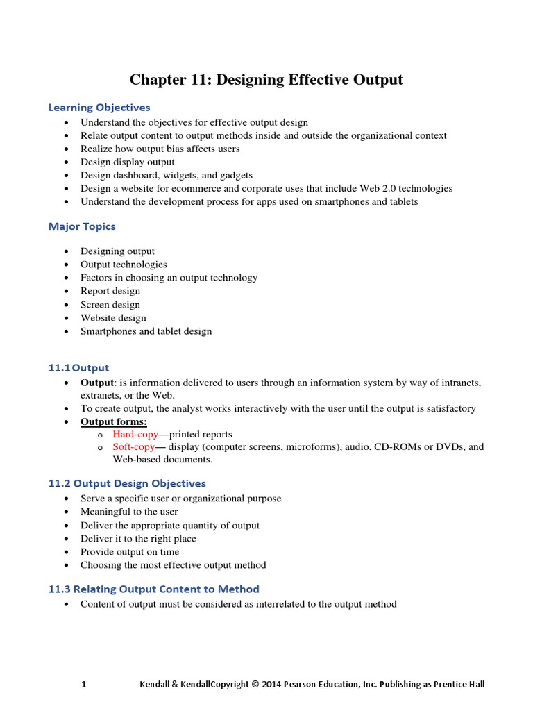 Chapter-11 - Designing Effective Output Handout-Updated | PDF | Ajax (Programming) | World Wide Web