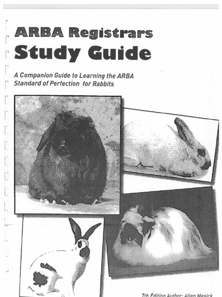 Arba Guidelines For Rabbit Knowledge | PDF