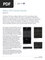 Nokia 7750 SR Data Sheet en | PDF | Multiprotocol Label Switching ...