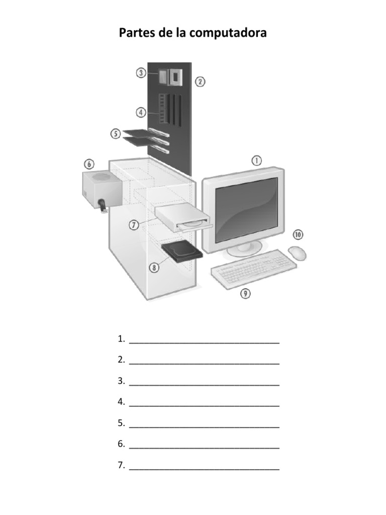 Practica Partes de La Computadora | PDF