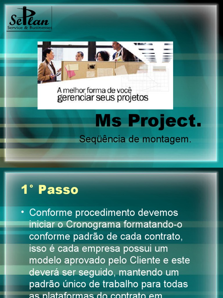 Passo A Passo MS Project | PDF