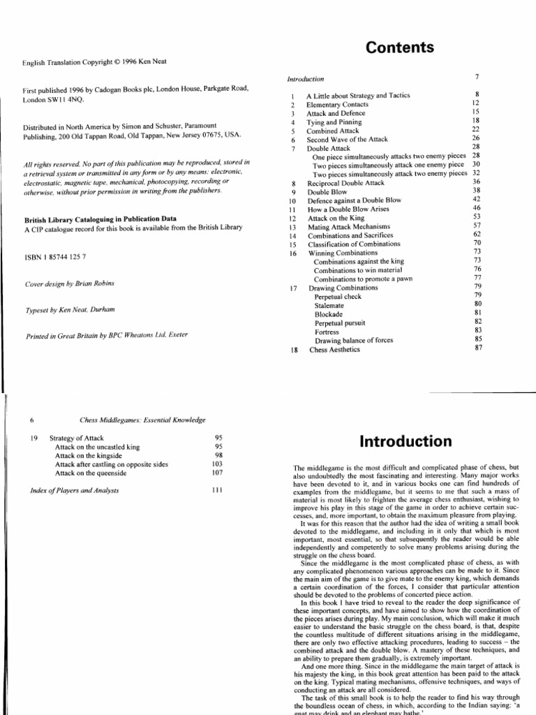 Averbakh, Yuri - Chess Middlegames - Essential Knowledge | PDF