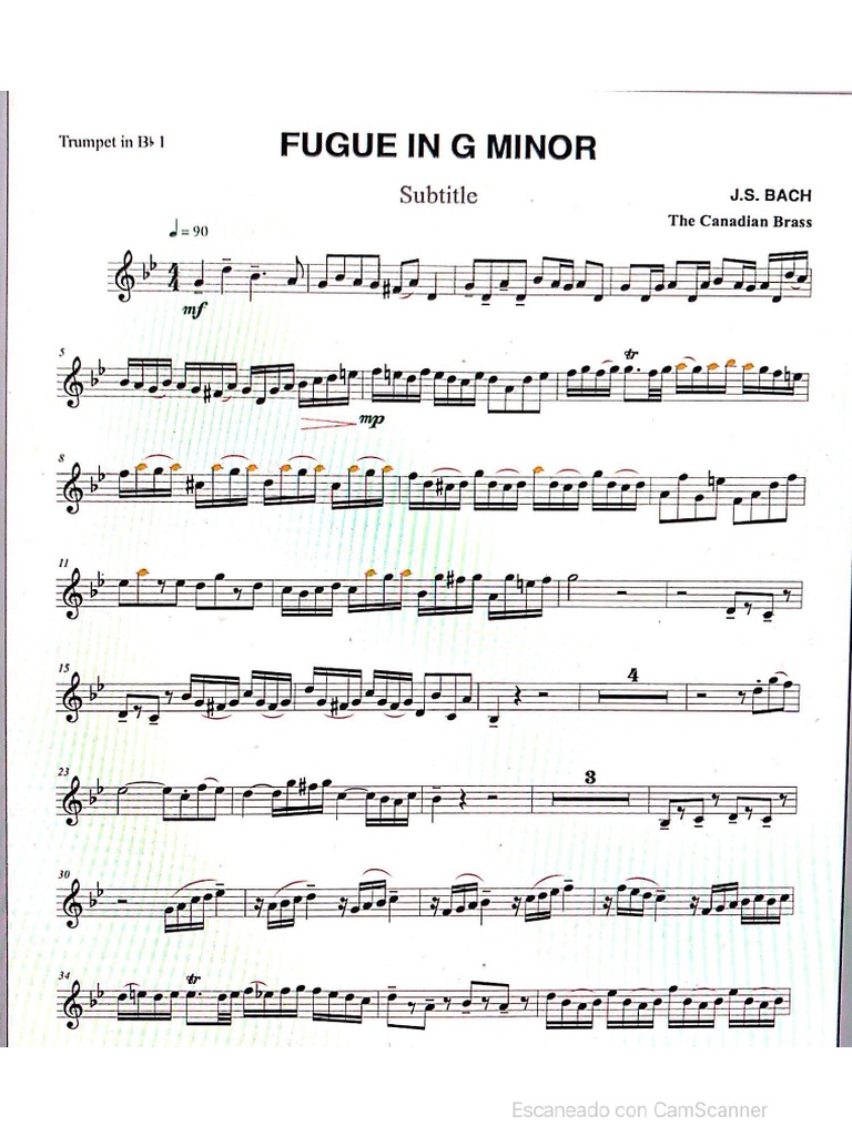 Fuga Bach TRPT 1 | PDF